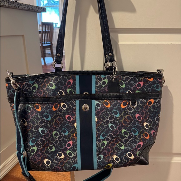 Coach | Bags | Coach Multicolor Chelsea Signature Tote Bag | Poshmark